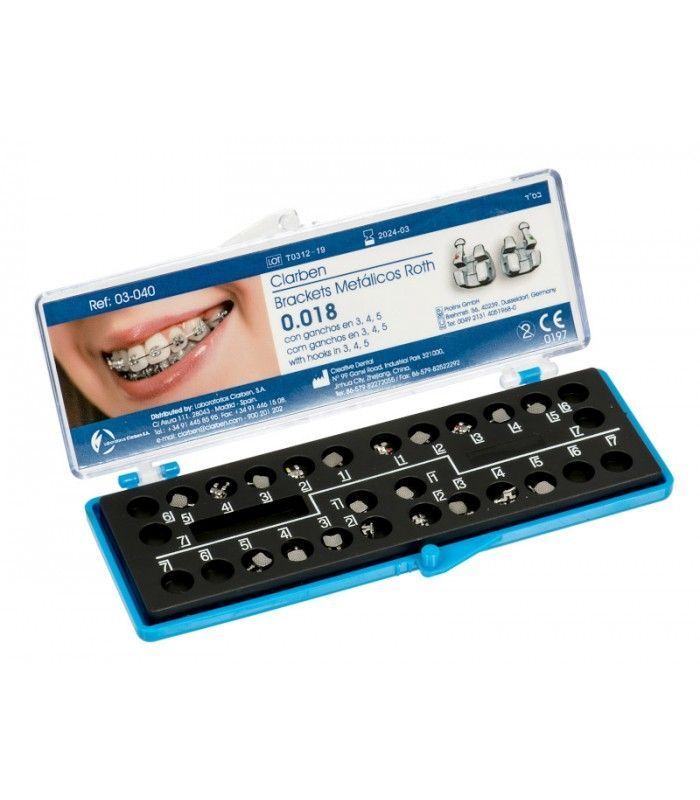 BRACKETS MÉTALICOS ROTH KITS (20 UNID)